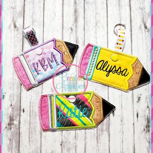 Scalloped Circle Bag Tag in the Hoop Applique Design 4 - Etsy