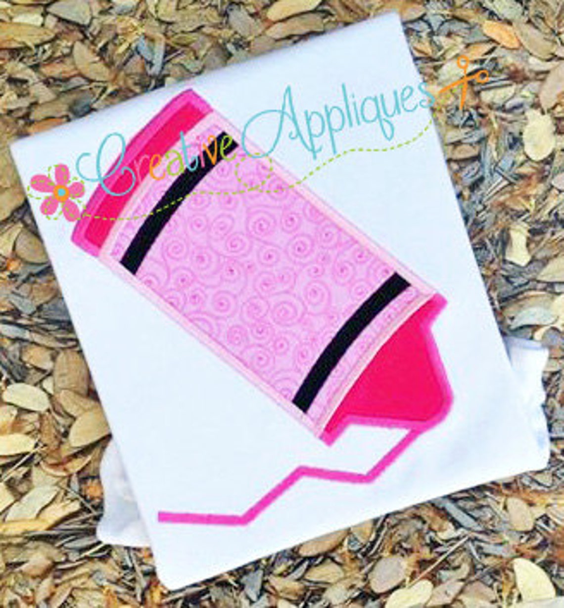 Crayon Digital Machine Embroidery Applique Design 4 Sizes - Etsy