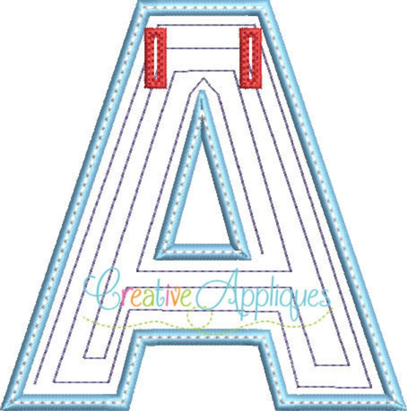 Satin Quilted Block Banner Letters Alphabet in the Hoop | Etsy