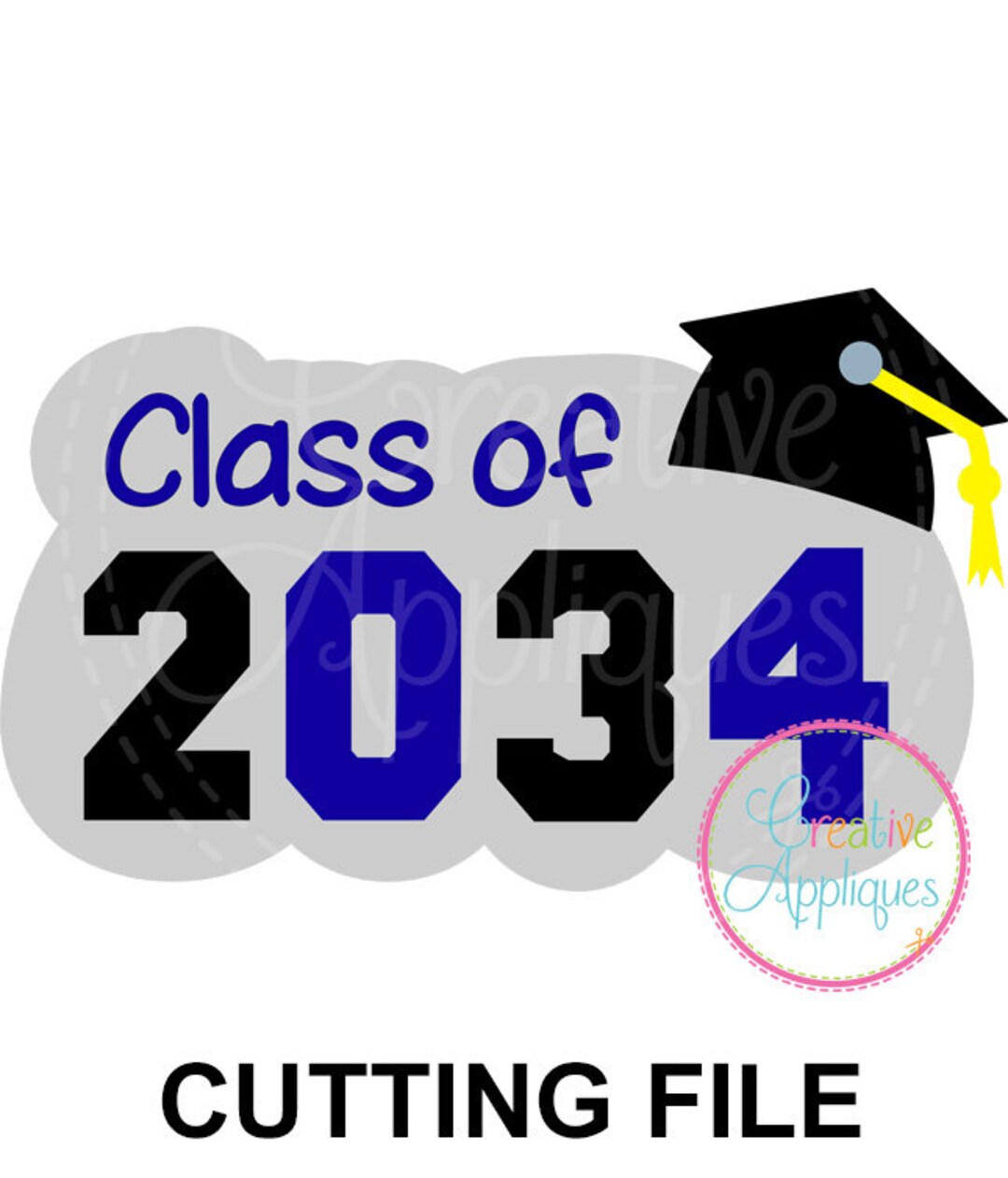 Graduating Class of 2034 SVG Cutting File, School Svg, Graduation Svg ...