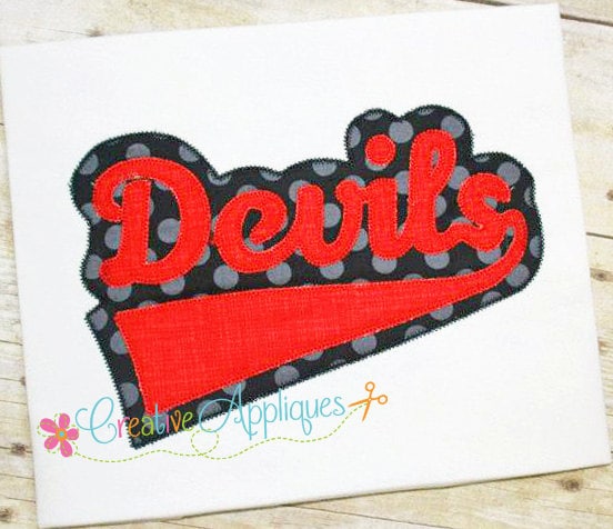Devils Digital Machine Embroidery Applique Design 6 Sizes, Devils ...