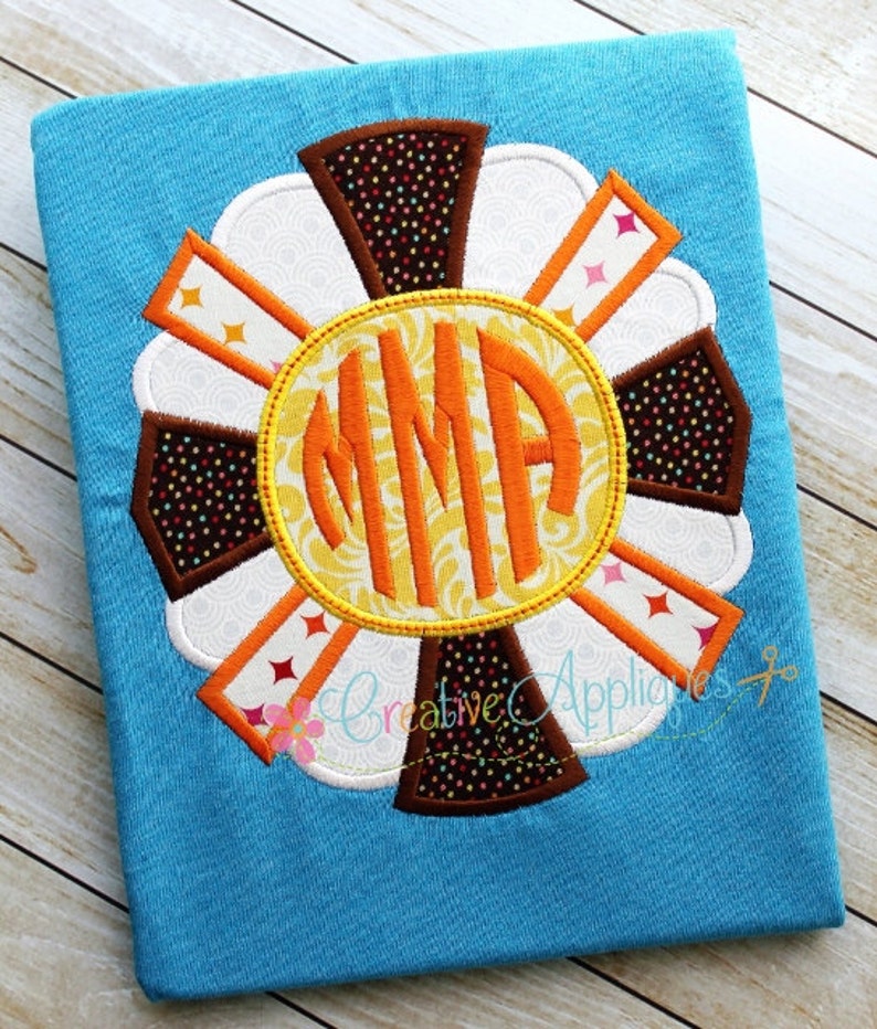 Monogram Cross Machine Embroidery Applique Design 4 SIZES | Etsy