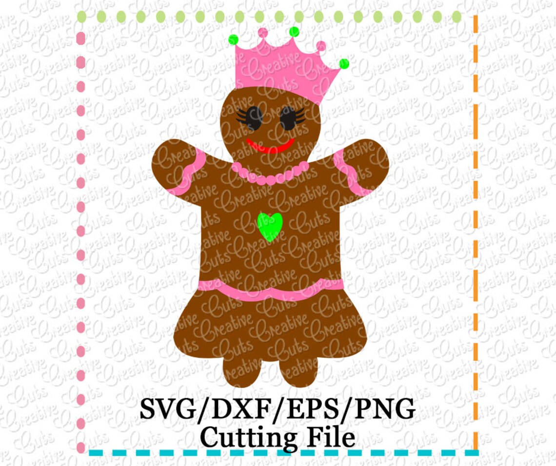 EXCLUSIVE SVG Gingerbread Girl Cutting File Gingerbread Cut | Etsy