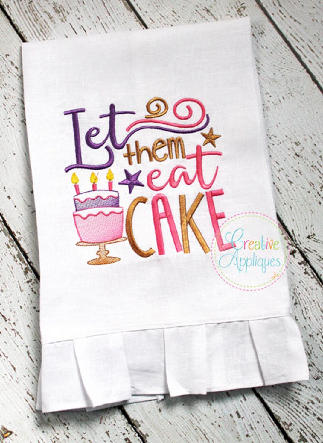 Let Them Eat Cake Machine Embroidery Design Machine Embroidery Geek