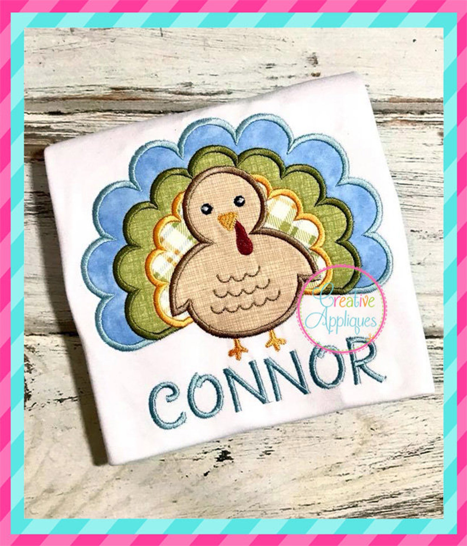 Turkey Digital Machine Embroidery Design 5 Sizes Turkey | Etsy