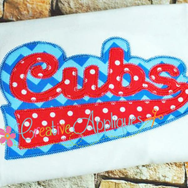 Chicago Cubs Embroidery Design - Etsy
