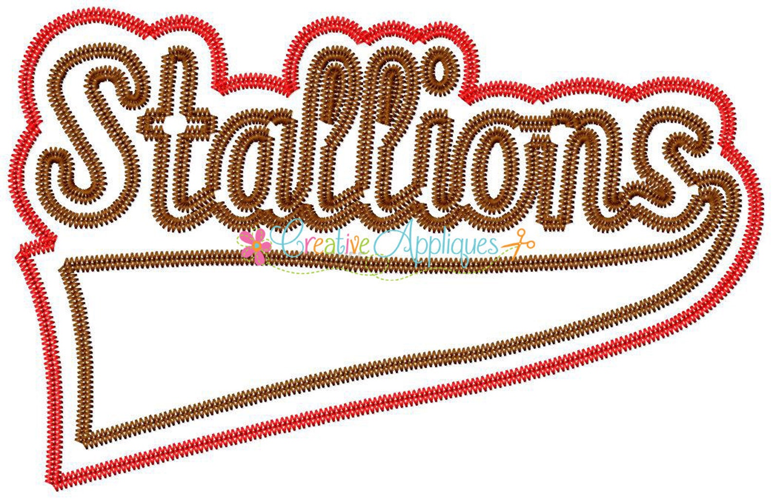 Stallions Digital Machine Embroidery Applique Design 6 Sizes, Stallions ...