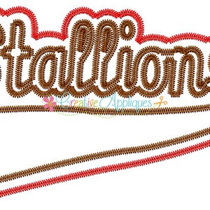 Stallions Digital Machine Embroidery Applique Design 6 Sizes, Stallions ...