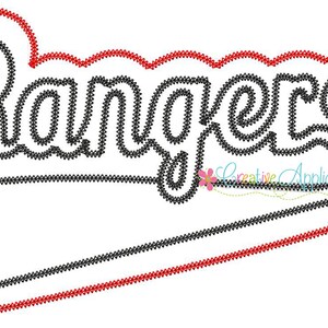 Rangers Digital Machine Embroidery Applique Design 6 Sizes, Rangers ...