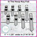 Graduation Cap ITH in the Hoop Key Fob Embroidery Design, in the Hoop ...