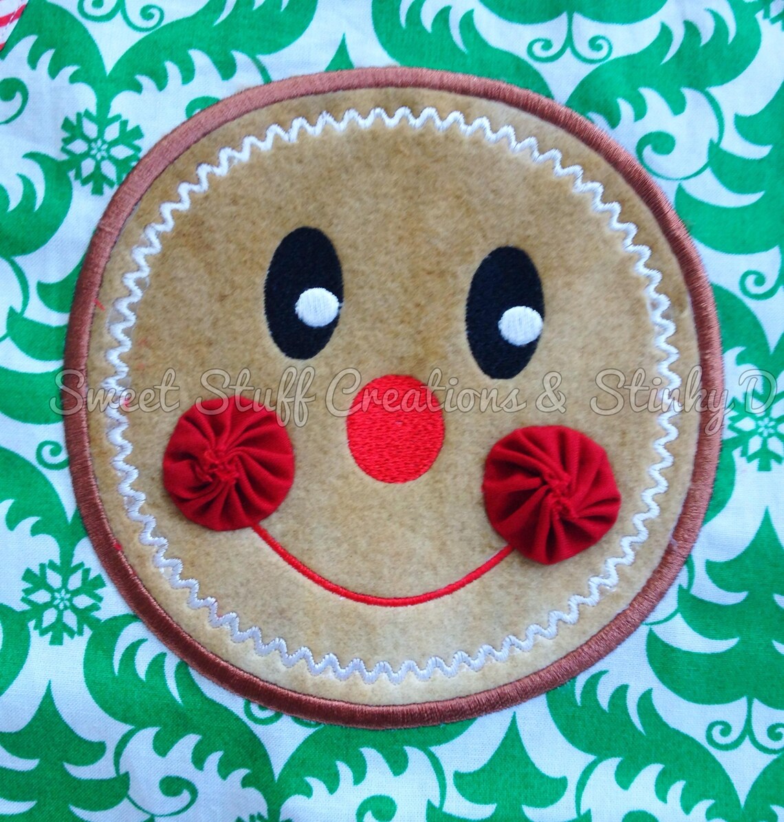 Ginger Yoyo Applique Machine Embroidery Design, Machine Applique ...