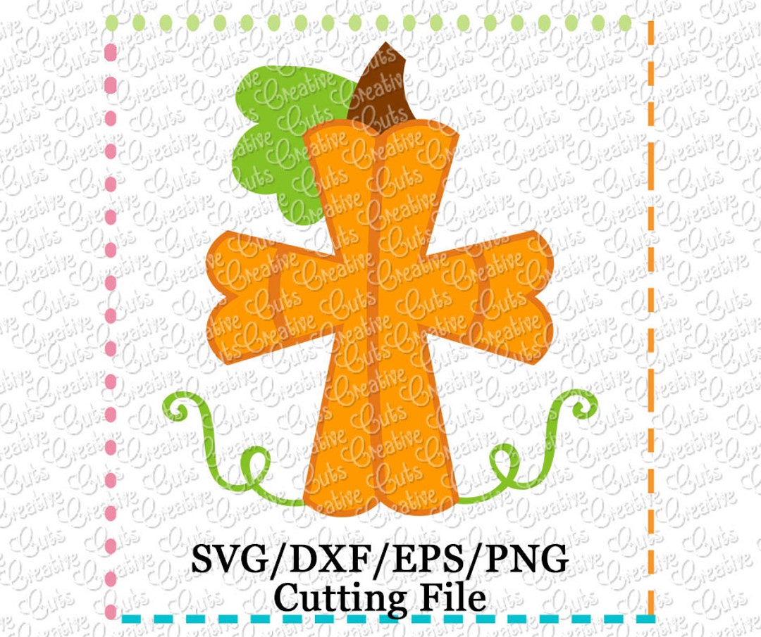 EXCLUSIVE SVG Pumpkin Cross Svg, Pumpkin Svg, Thanksgiving Svg, Autumn ...