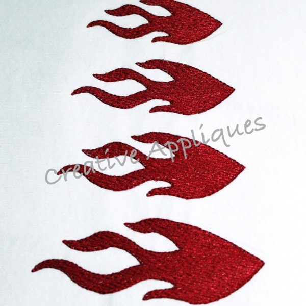 Flame Embroidery Pattern - Etsy