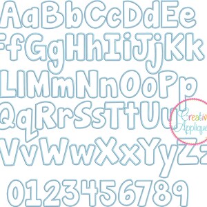 Manatee Applique Alphabet Letter Set A-Z Applique Machine Embroidery ...