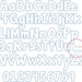 Manatee Applique Alphabet Letter Set A-Z Applique Machine Embroidery ...