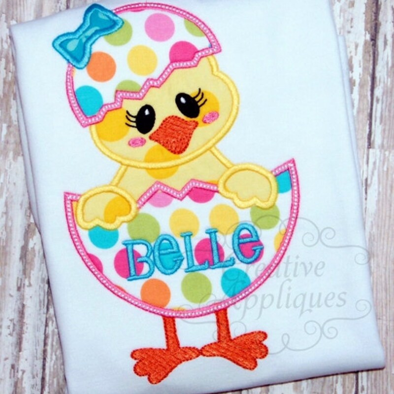 Chick Applique - Etsy