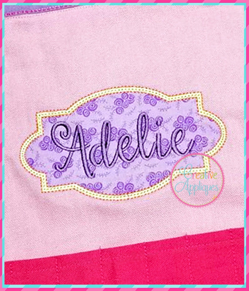 Monogram Frame Digital Machine Embroidery Applique Design 8 Sizes ...