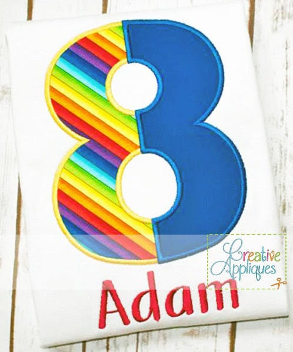 Split Divided Numbers Set Applique Digital Machine Embroidery | Etsy