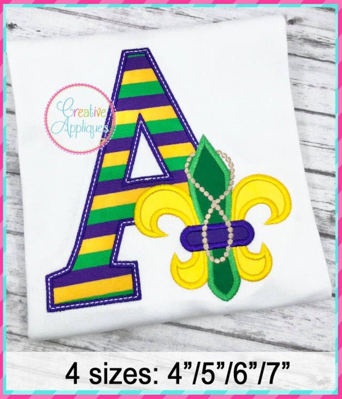 Fleur De Lis Alphabet Applique Machine Embroidery Design 4 Sizes, Fleur ...