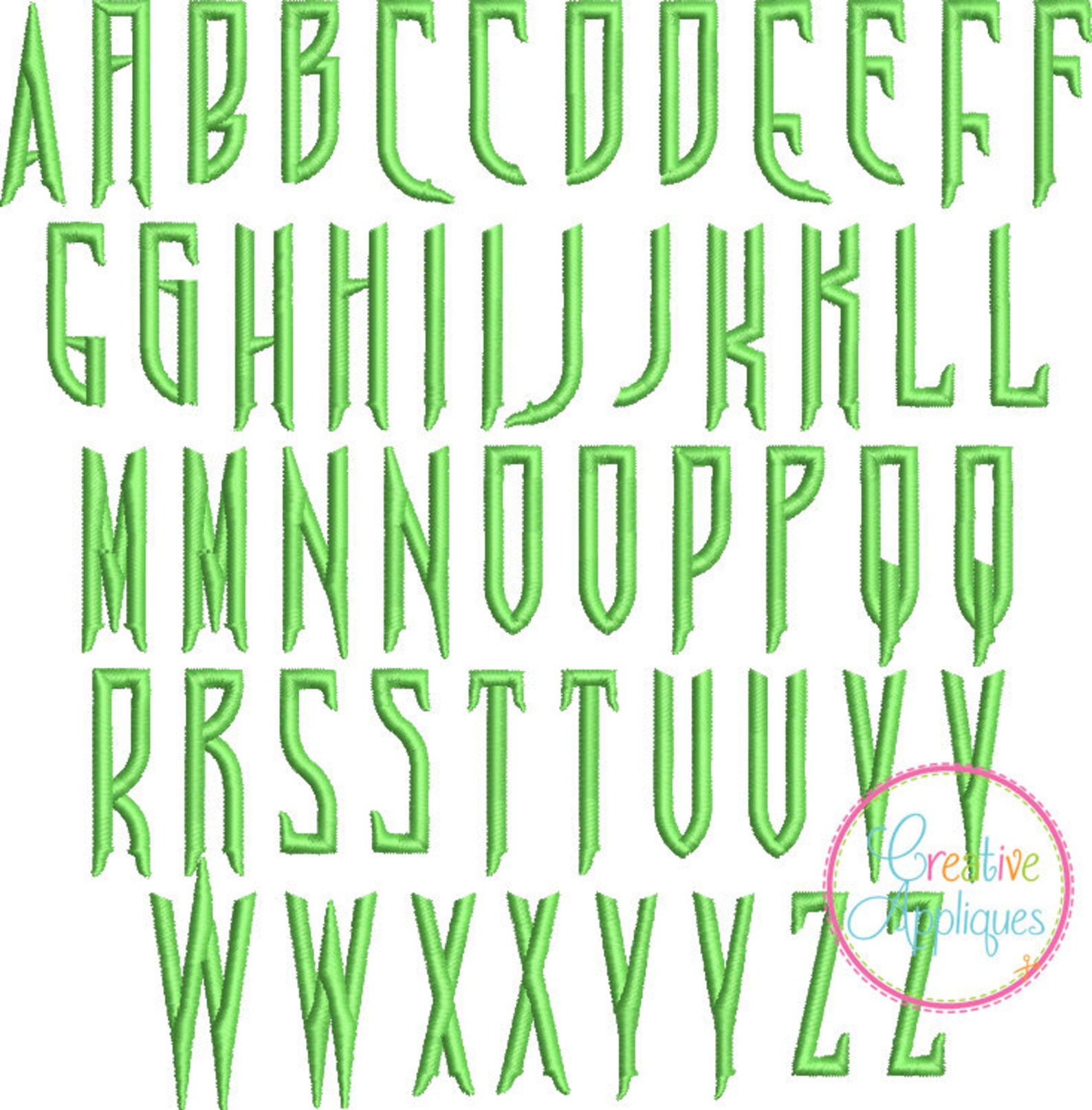 Frankie Font 6 SIZES Embroidery Font Alphabet Digital Machine | Etsy