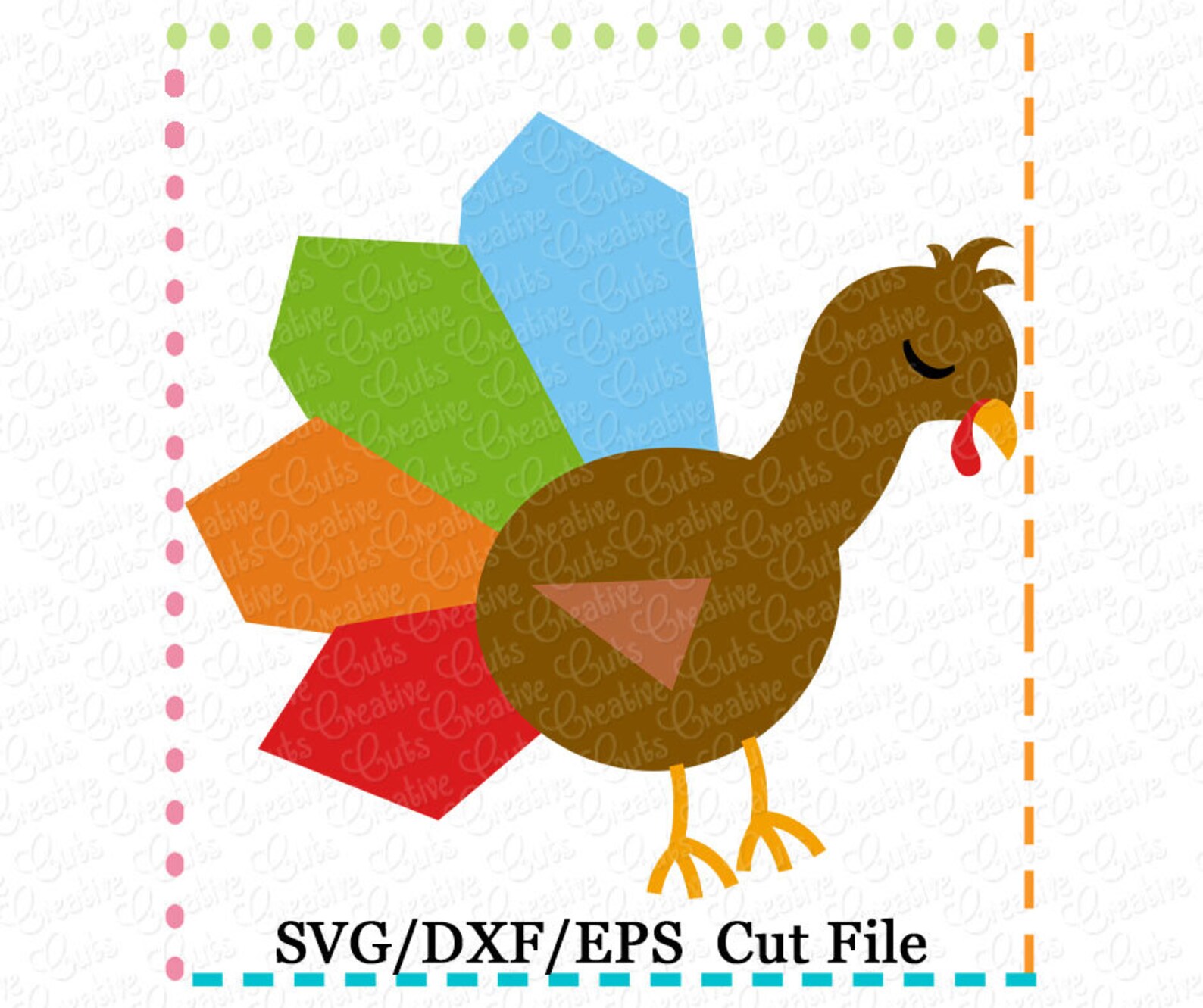 EXCLUSIVE SVG Eps DXF Turkey Cutting File Svg Turkey Svg - Etsy