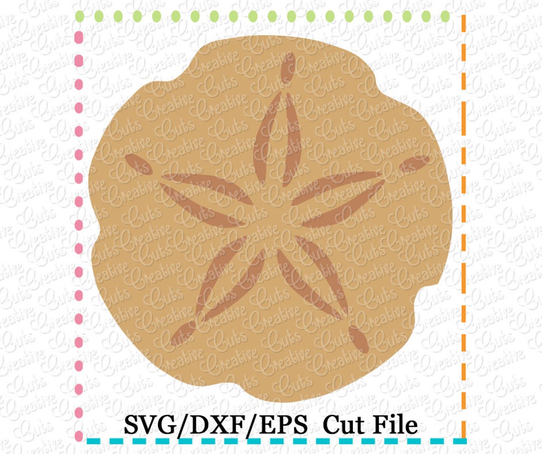 Sand Dollar SVG Eps DXF Cutting File, Shell Svg, Shell Cut File, Beach ...
