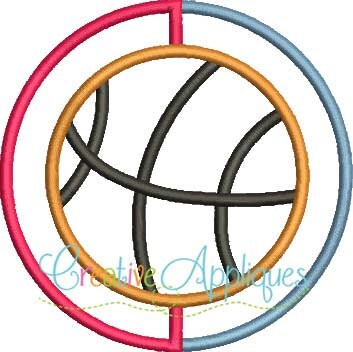 Basketball House Divided Machine Embroidery Applique Design 4 | Etsy