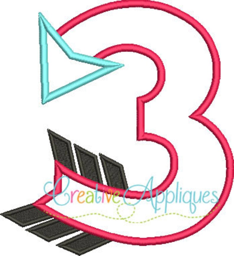 Tribal Arrow Number 3 3rd Three Third Birthday Digital Machine ...