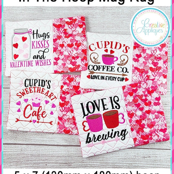 Valentine Mug Rugs - Etsy