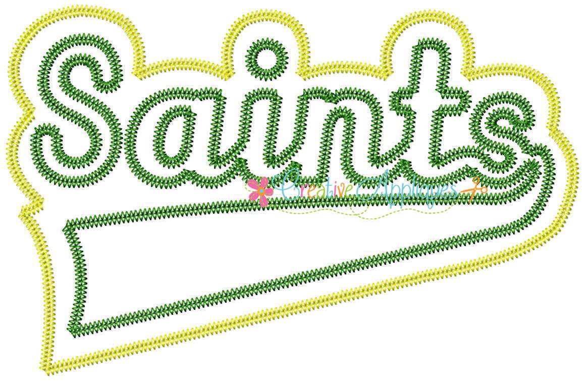 Saints Digital Machine Embroidery Applique Design 6 Size - Etsy