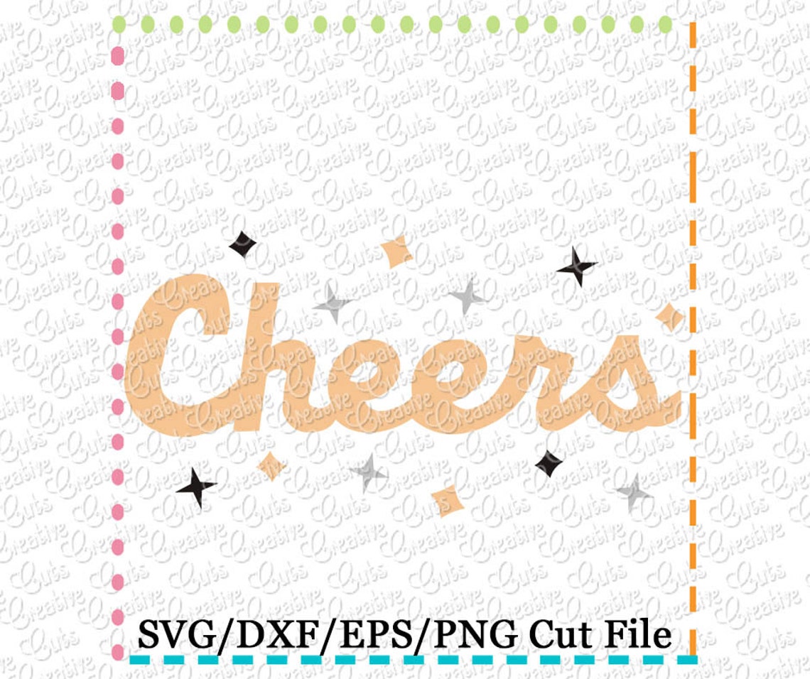 EXCLUSIVE Cheers SVG Cutting File Happy New Year Svg Happy - Etsy
