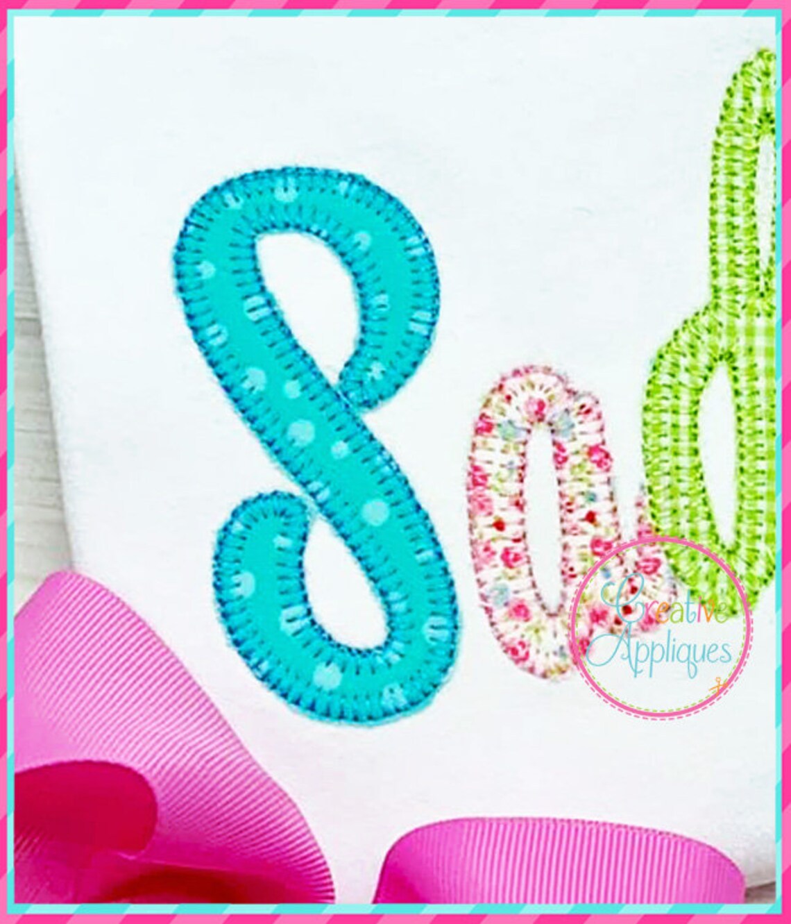Emily Blanket Stitch Applique Alphabet Letter Set Machine - Etsy