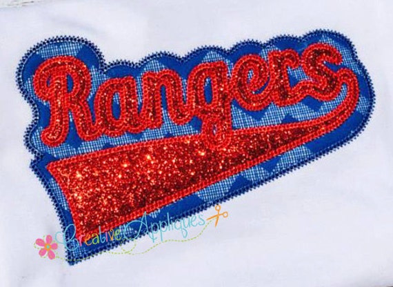 Rangers Digital Machine Embroidery Applique Design 6 sizes | Etsy