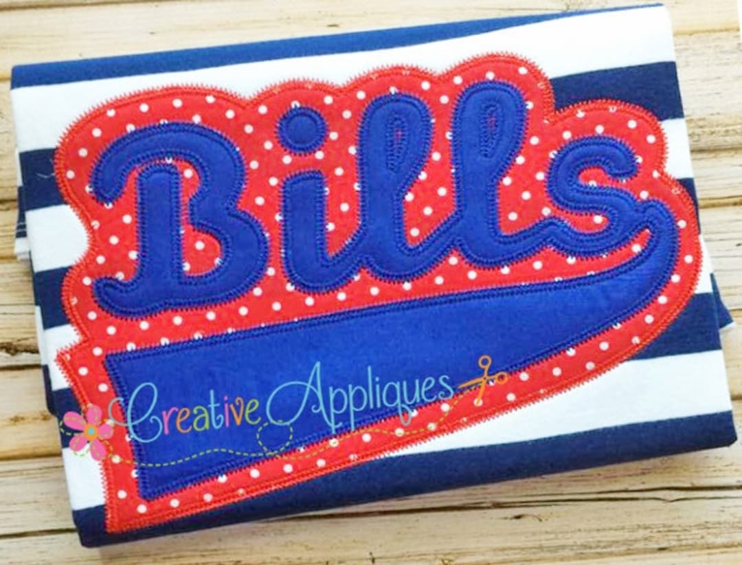 Bills Applique Digital Machine Embroidery Design 6 Sizes, Bills ...