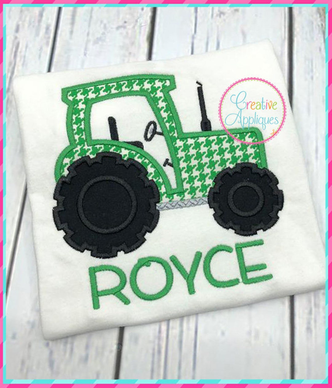 Tractor Applique Digital Machine Embroidery Design 5 Sizes, Tractor ...