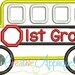 1st First Grade School Bus Digital Machine Embroidery Applique Design 4 ...