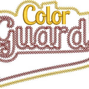 Color Guard Applique Digital Machine Embroidery Applique Design 6 Sizes ...