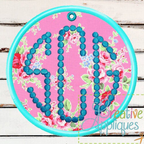 Circle Tag Label ITH in the Hoop Machine Embroidery Design 5 - Etsy