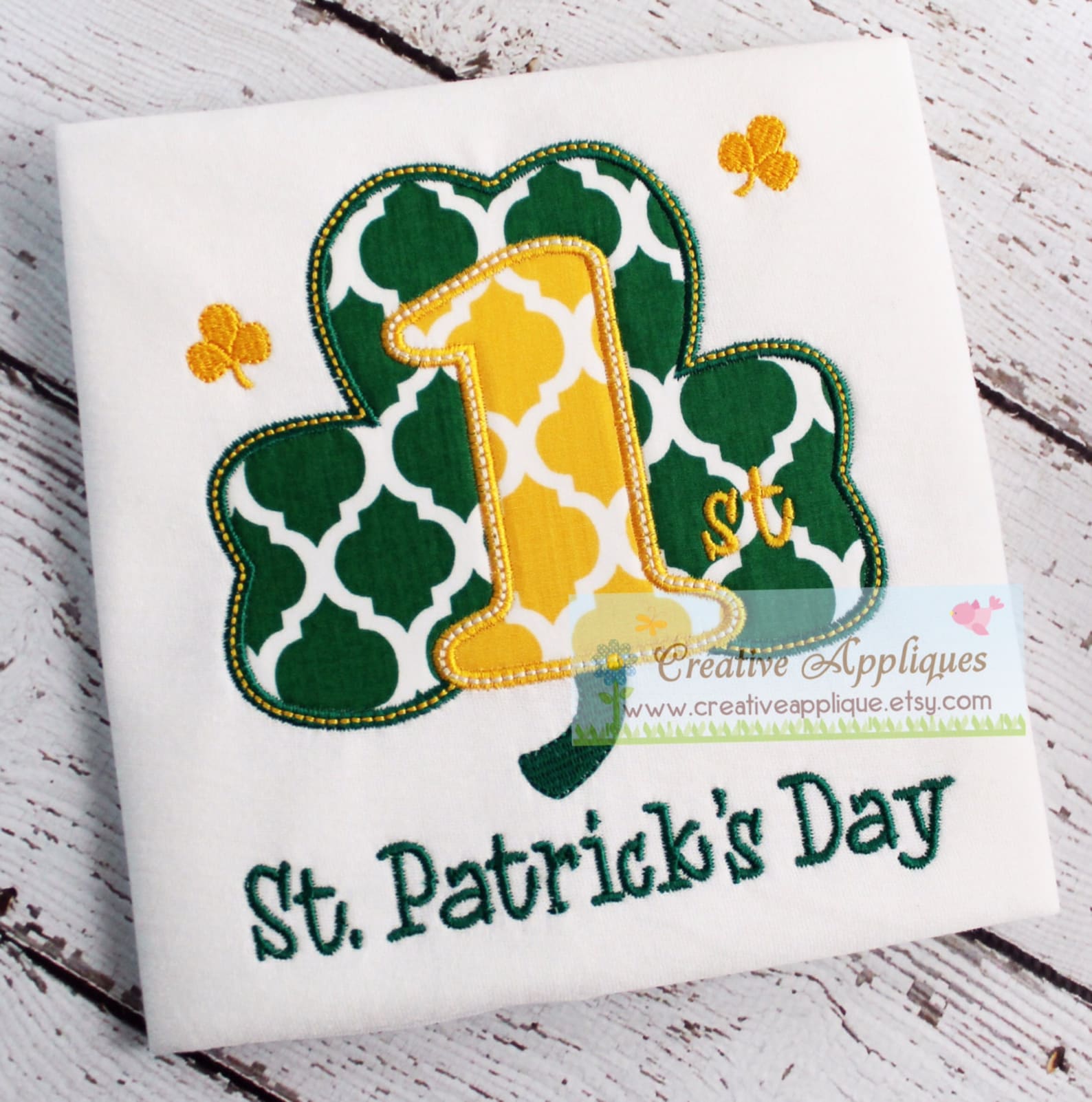 1st First St Patrick's Day Shamrock Digital Machine - Etsy