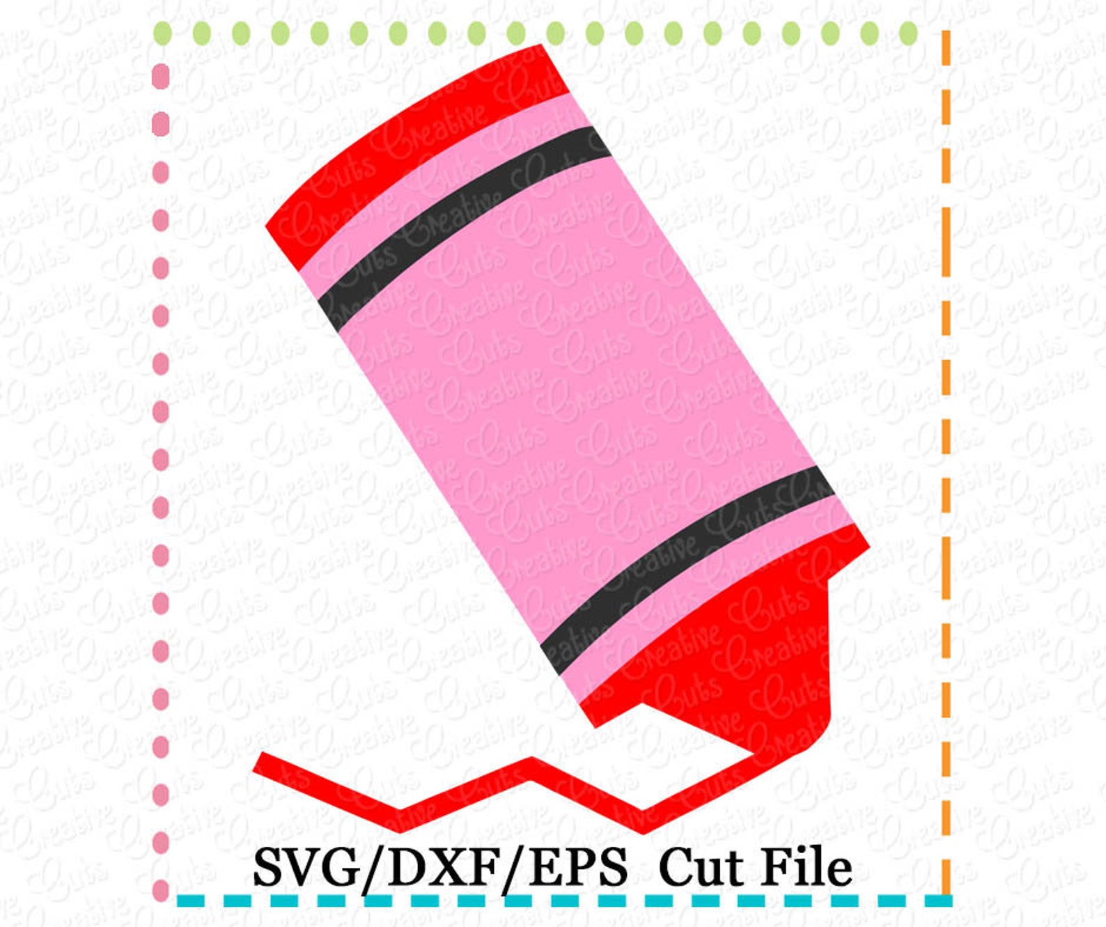 Crayon SVG Cutting File, School Svg, Crayon Svg, Crayons Cut File ...