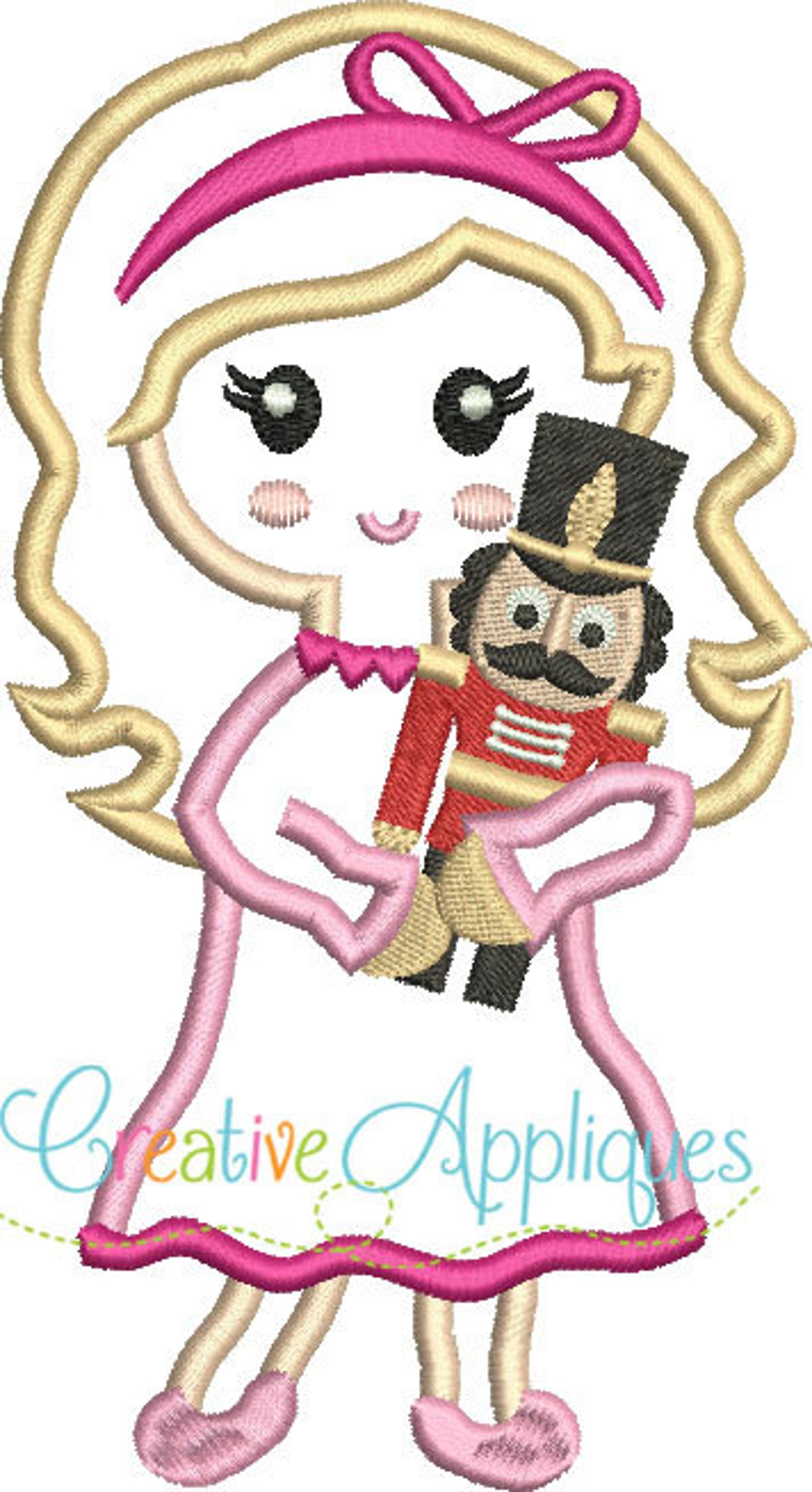 EXCLUSIVE Clara Nutcracker Digital Machine Embroidery Applique - Etsy
