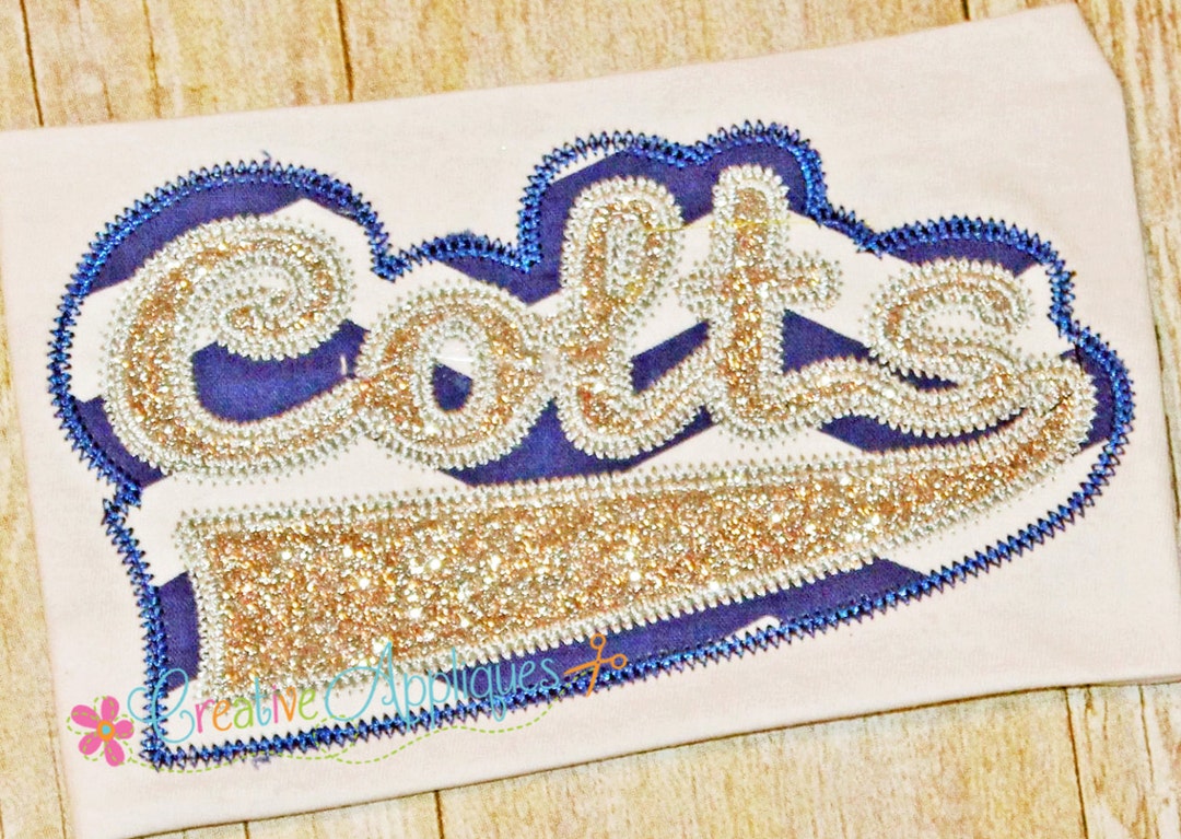 Colts Digital Machine Embroidery Applique Design 6 Sizes, Colts Mascot ...