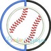 Baseball Softball Divided Machine Embroidery Applique Design 4 Sizes ...