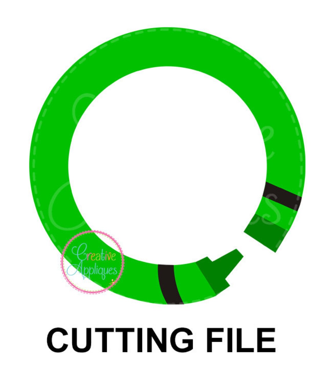 Crayon Circle Monogram Frame SVG Cutting File School Svg - Etsy