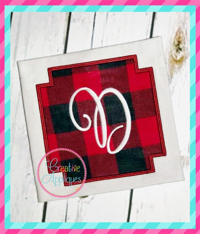 Square Applique Frame Digital Machine Embroidery Design 11 Sizes, - Etsy