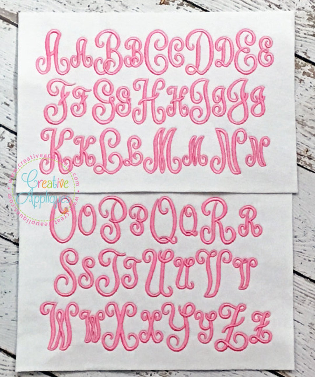 6 SIZES!!! Classic Script Monogram Embroidery Font, Alphabet Font ...