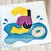 Swim Pool Party Numbers Birthday Set Applique Digital Machine - Etsy
