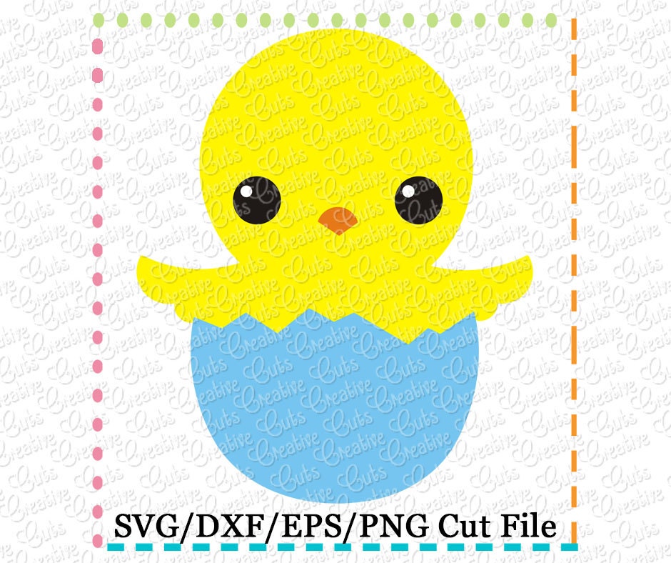 Baby Chick Easter SVG Cutting File chick svg easter cut | Etsy