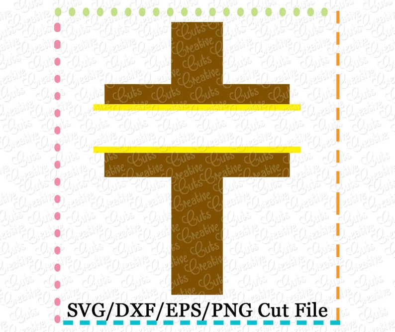 Split Cross SVG Cutting File cross cut file cross svg cross | Etsy