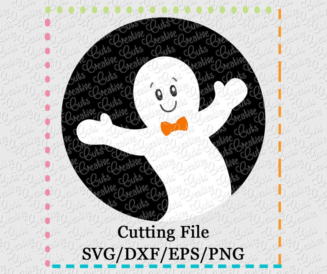 SVG EPS DXF Ghost Svg, Ghost Circle Svg, Cool Ghost Svg, Cool Ghoul Svg ...